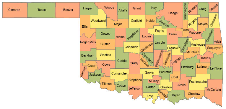 Oklahoma School District Map - San Antonio Map Oklahoma School District Map - San Antonio Map